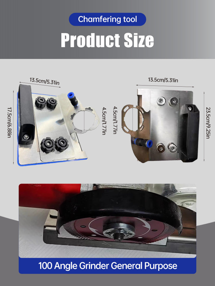 100 Series Angle Grinder 45° Tile Chamfering Tool – Adjustable Stainle ...