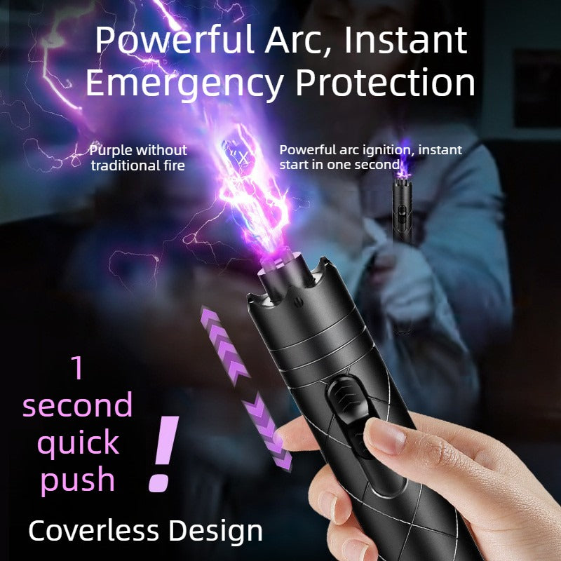 7-in-1 Security Torch: Combines Powerful Illumination, Arc Delf-defenc ...