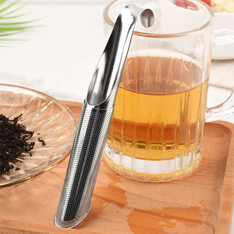 Stainless Steel Tea Infuser Creative Pipe Design Metal Tea Strainer fo ...