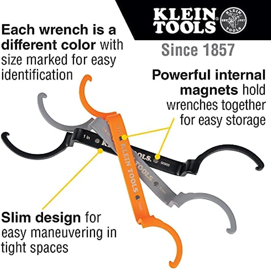 3Pcs Conduit Locking Wrench Set | Locknut Wrench | 1/2‘, 3/4’, 1" Thre ...