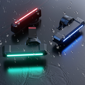 New Smart Sensor Tail Light Cool RGB Multi-Color Night Cycling Tail Li ...