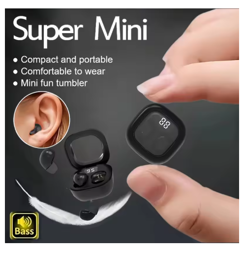 Mini Invisible Sleep Headphones TWS Wireless Earbuds HIFI Stereo Noise ...