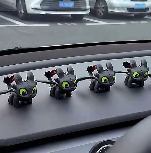 Toothless Night Fury Glowing Keychain Pendant｜Suitable as Car Ornament ...