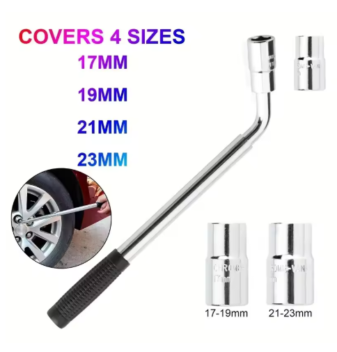 Industrial-Grade Telescopic Tyre Wrench – Four-in-One Socket Set (17/1 ...
