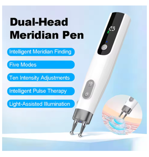 Smart Dual-Head Pulse Massage Electrotherapy Pen Meridian Stimulation ...