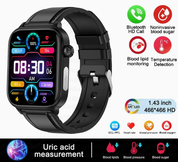 Health Monitoring Smartwatch Smart Micro-Checkup Watch 30-second heart ...