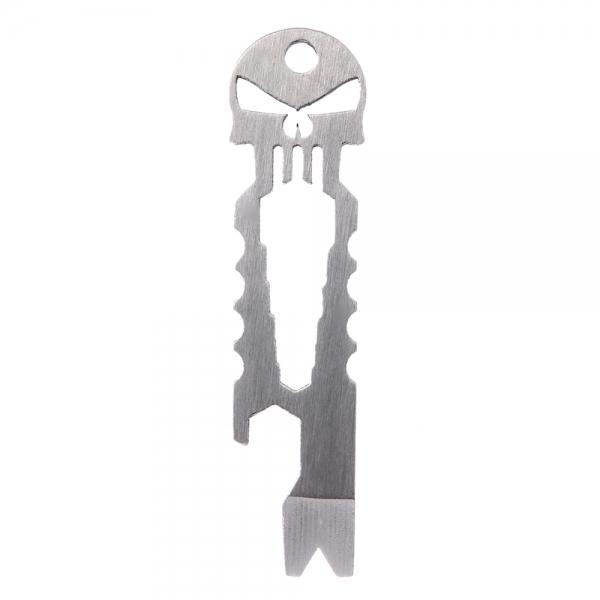 Outdoor Skull Design Multi-Function Stainless Steel Tool Silver S ...