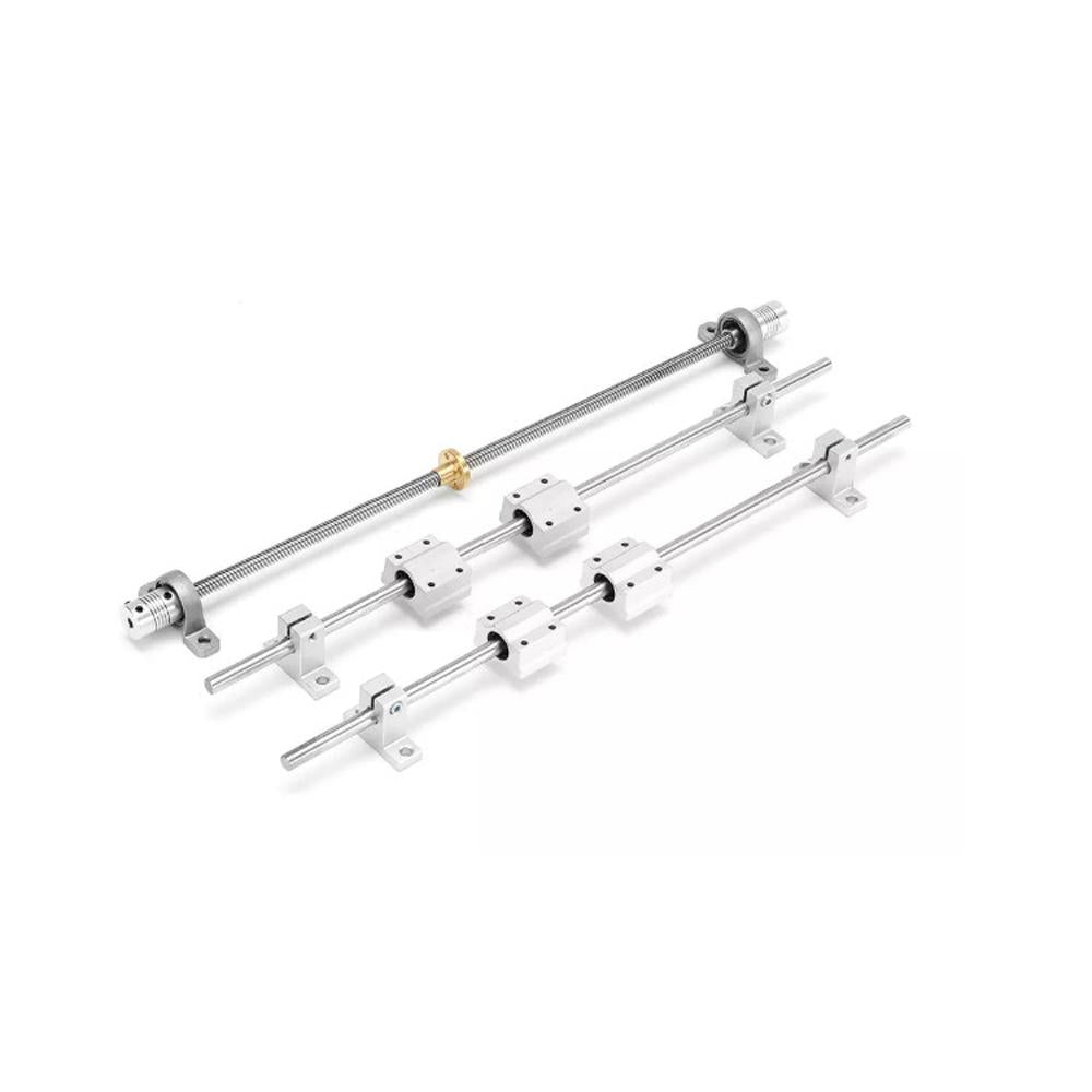 Sliding Rail Set 15pcs 400mm Optical Axis Guide Bearing Housings Line ...